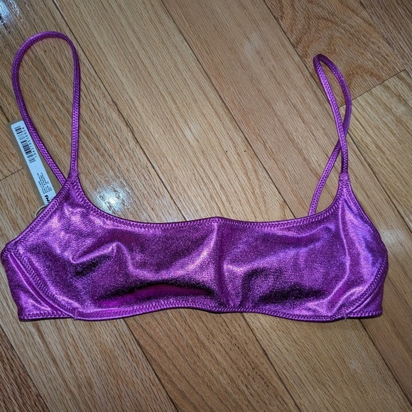 SKIMS | Swim | Nwt Skims Metallic Swim Set In Dragonfruit | Poshmark